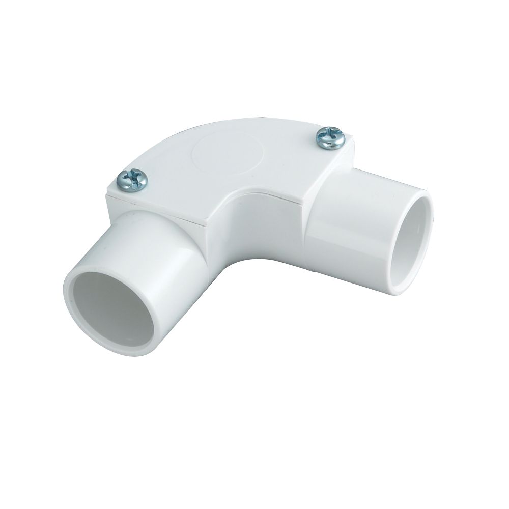 Tower White Inspection Elbow 20mm - Screwfix