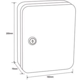 Smith & Locke 20-Hook Key Cabinet - Screwfix