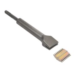 Armeg SDS Plus Shank Straight Scutch Comb Chisel 40mm x 200mm - Screwfix