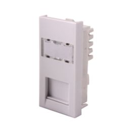 LAP Modular Cat 6 RJ45 Ethernet Socket White - Screwfix