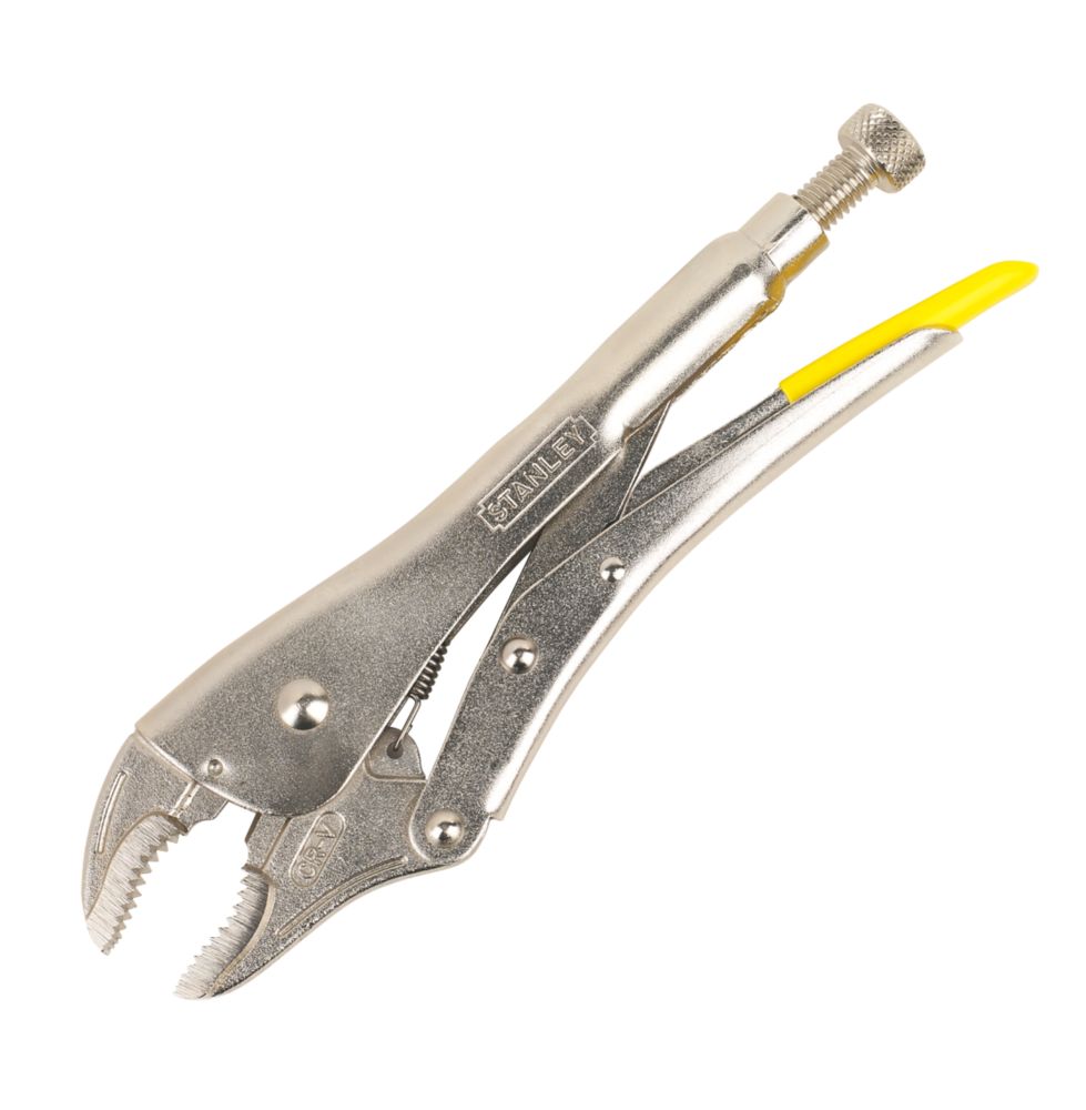 Stanley Curved Jaw Locking Pliers 9" (225mm) - Screwfix