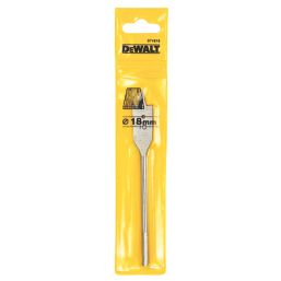 DeWalt Hex Shank Flat Wood Flat Wood Drill Bit 18mm x 150mm - Screwfix