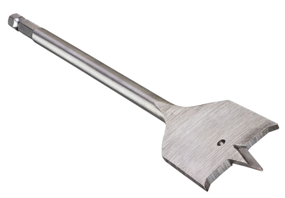 DeWalt Hex Shank Flat Wood Flat Wood Drill Bit 18mm x 150mm - Screwfix