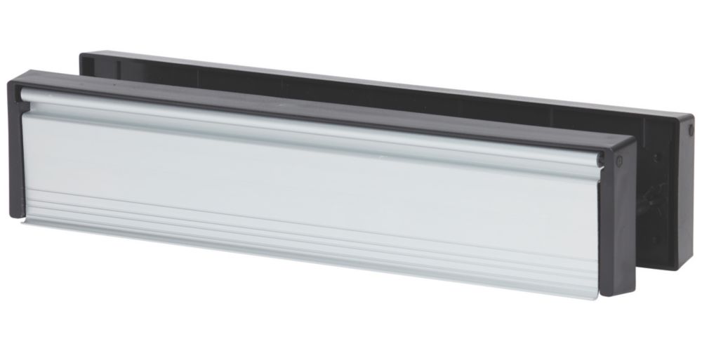 Diall Sleeved Letter Box Aluminium 305mm x 67mm - Screwfix