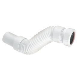 McAlpine Flexcon5 Flexible Waste Pipe Fitting White 32mm x 165-210mm ...