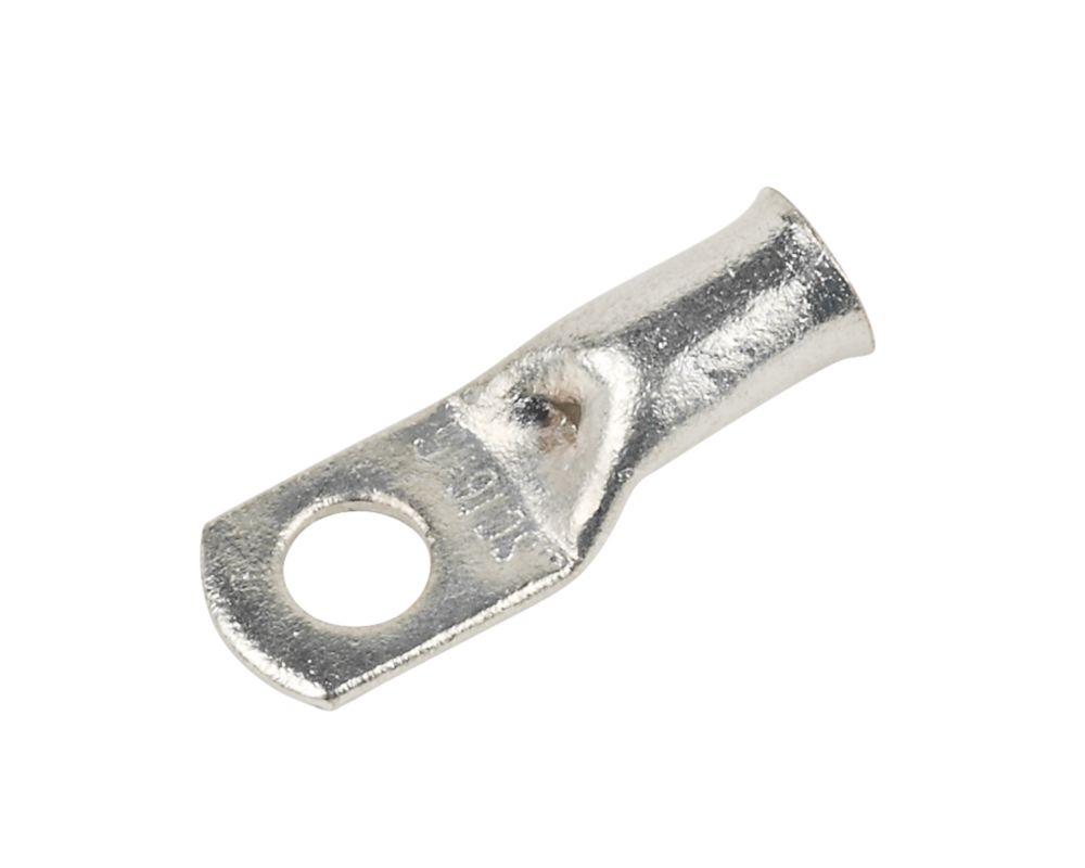 Essentials Non-Insulated Metallic 6mm Ring Copper Tube Lugs 10 Pack ...