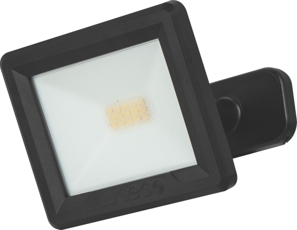 Luceco Essence Outdoor LED Floodlight with Ball Joint Black 10W 1050lm ...