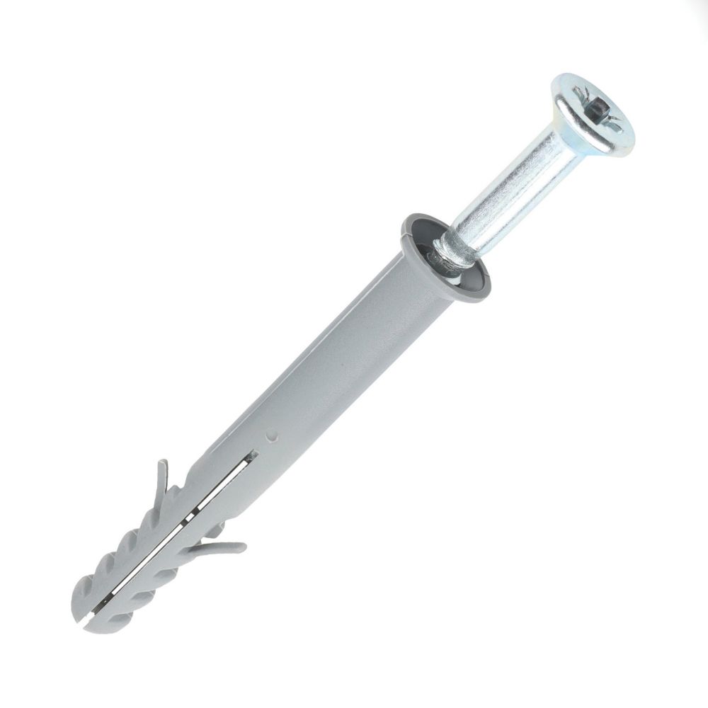 Timco PZ Nylon Frame Fixings 10.0mm x 80mm 100 Pack - Screwfix