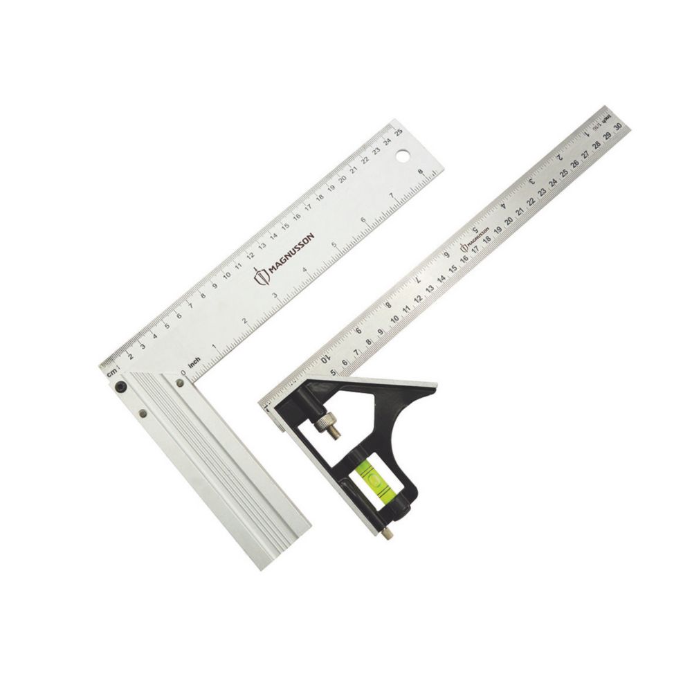 Magnusson Combination Square 2 Pieces - Screwfix