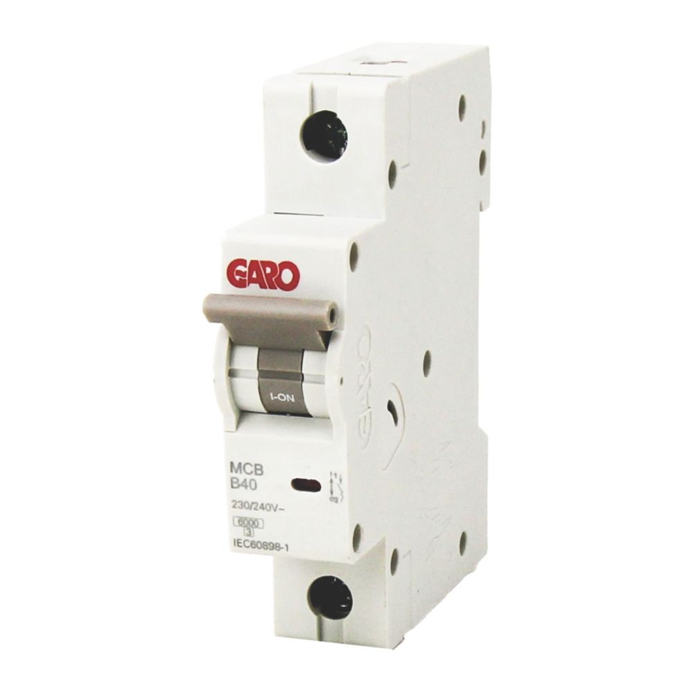 Garo 40A SP B Curve MCB - Screwfix