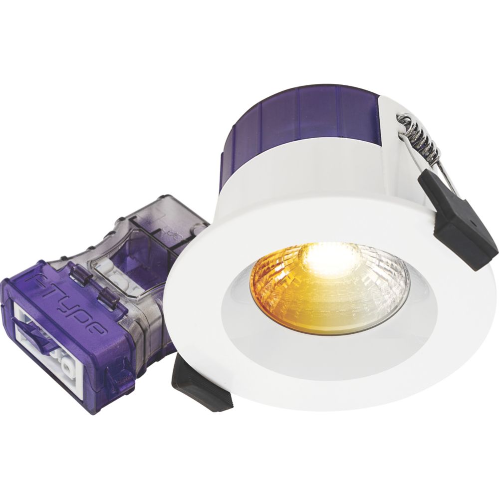 Luceco FType Ultra Regressed Fixed Fire Rated LED Downlight Dim to Warm ...