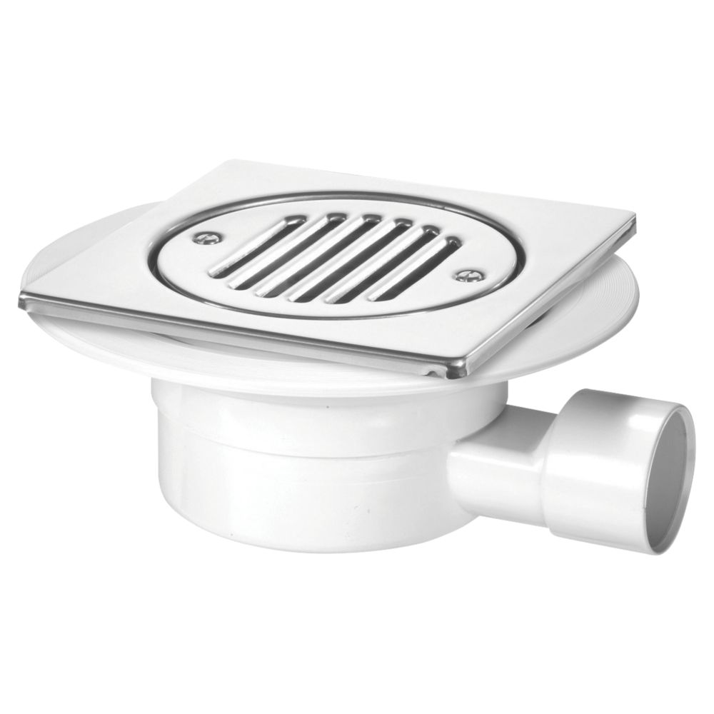 McAlpine VSG1T6SS Trapped Shower Gully Non-Return Valve - Screwfix