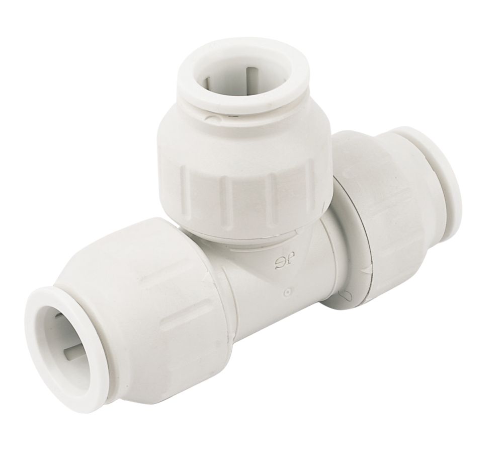 JG Speedfit Plastic Push-Fit Equal Tee 10mm - Screwfix