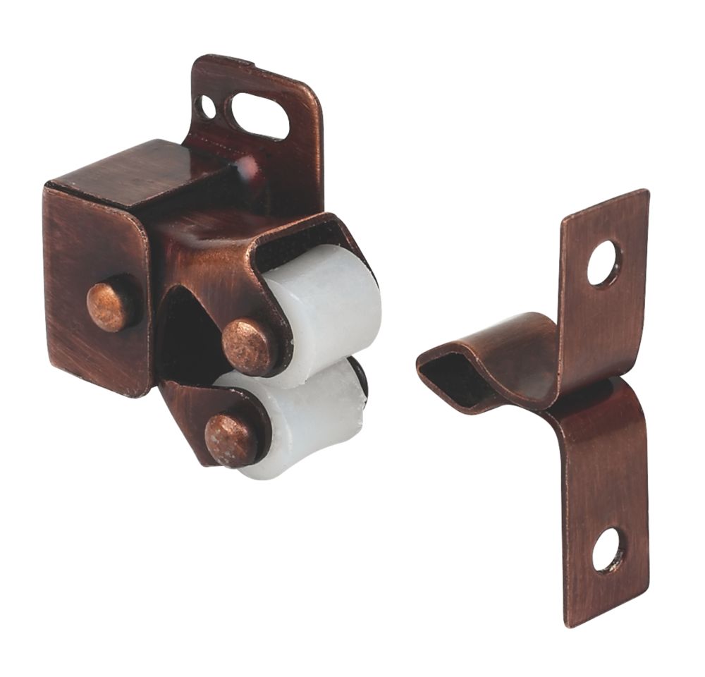 Cabinet Catch Rollers Bronze Effect 32 x 25mm 10 Pack | Catches ...