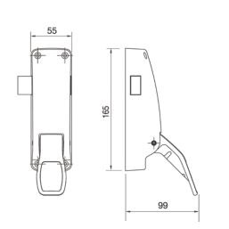 Briton 1438.SE LH/RH Push Pad Emergency Exit Latch - Screwfix