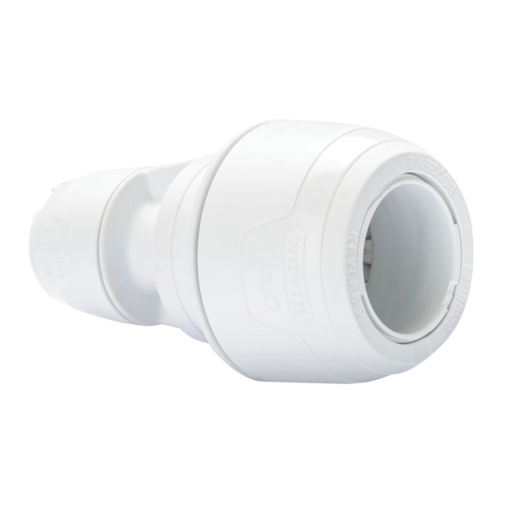 Hep2O Plastic Push-Fit Reducing Keyless Coupler 22mm x 10mm - Screwfix