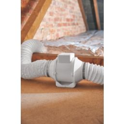 Xpelair XIMX100 4" Axial Inline Extractor Fan 240V - Screwfix