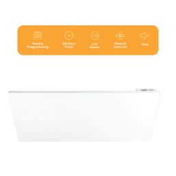 TCP 2000W Electric Wall-Mounted Convection Panel Heater White - Screwfix