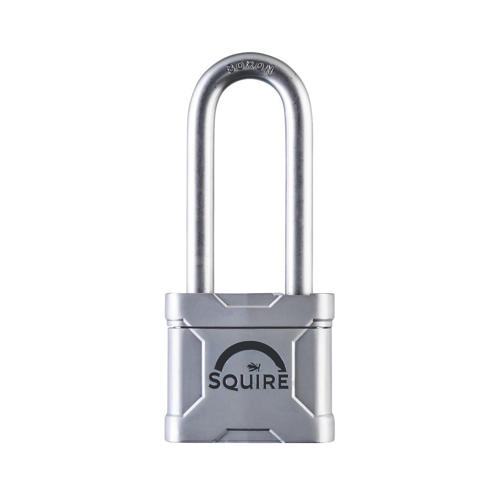 Squire MERC45/2.5 Steel Water-Resistant Long Shackle Padlock 49mm ...