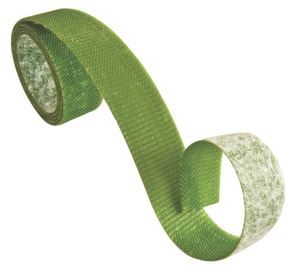 Velcro Brand One-Wrap Green Plant Ties 5m x 12mm - Screwfix