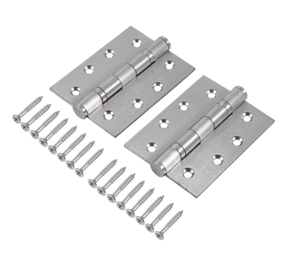 Eclipse Satin Stainless Steel Grade 14 Fire Rated Ball Bearing Hinges ...