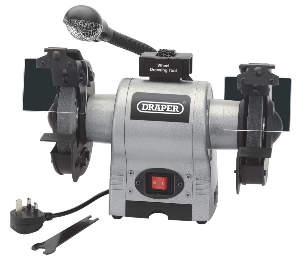 Draper 150mm Brushless Electric Bench Grinder 230V - Screwfix