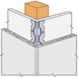Simpson Strong-Tie Galvanised Thin Coat Angle Bead 2-3mm x 2.4m 10 Pack ...