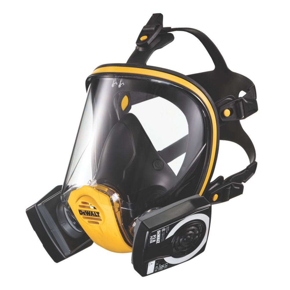 DEWALT Large Full Face Mask Respirator P3 - Screwfix