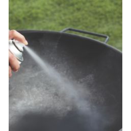 Fortress Trade 400ml Black Matt Heat Resistant Metal Spray Paint - Screwfix