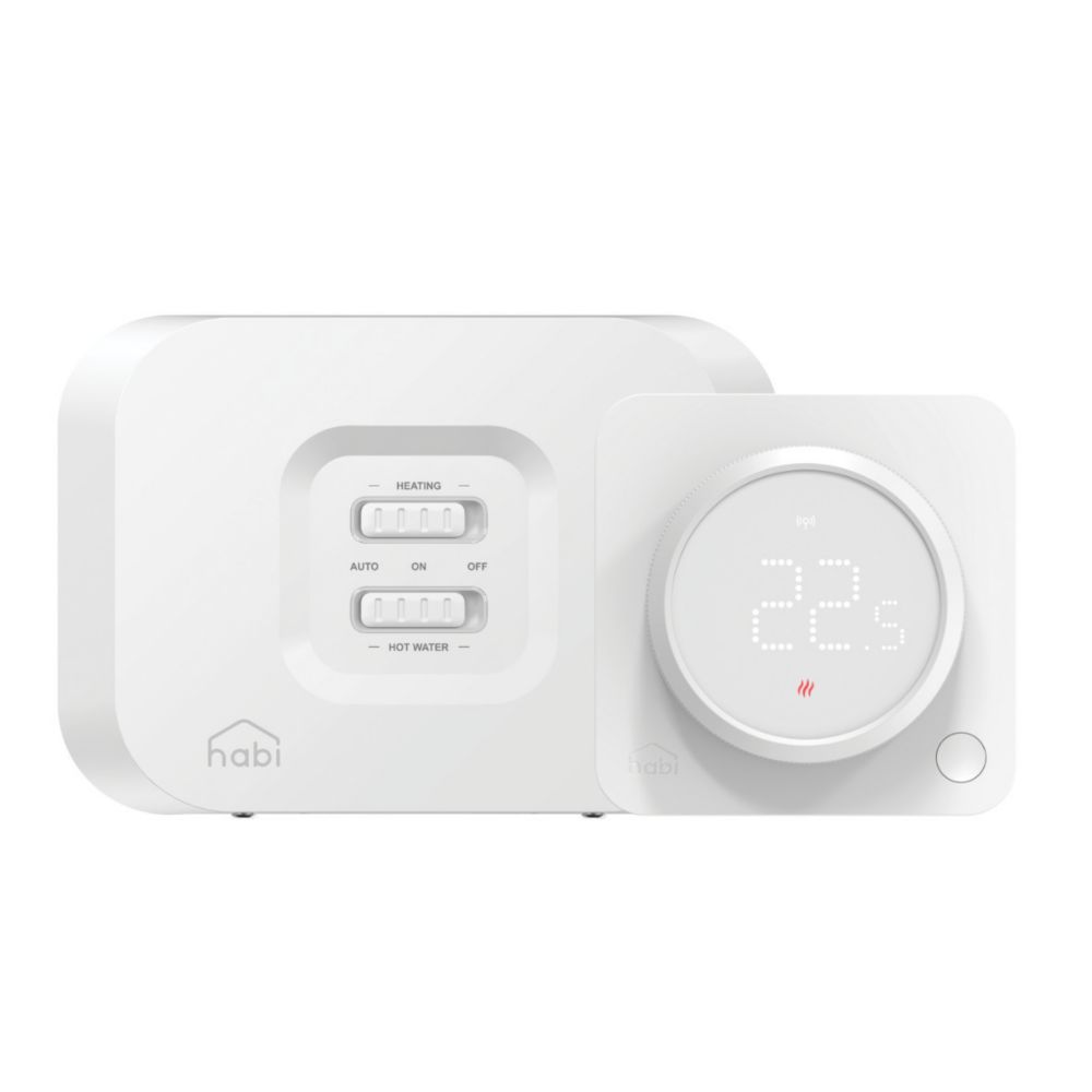 Habi Wireless Heating & Hot Water White Smart Thermostat - Screwfix