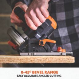 Evolution R185CCSX 185mm 18V Li-Ion EXT Brushless Cordless Track Circular Saw - Bare - Screwfix