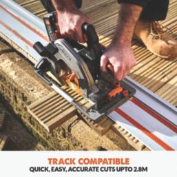 Evolution R185CCSX 185mm 18V Li-Ion EXT Brushless Cordless Track Circular Saw - Bare - Screwfix