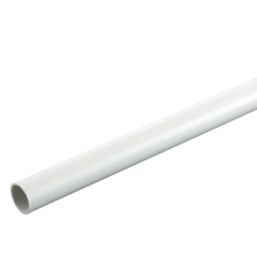 Deta TTE Round uPVC White Conduit 25mm x 2m - Screwfix