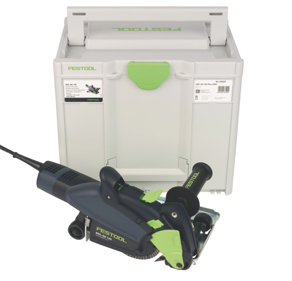 Festool DSC-AG 125-Plus 1400W 4.9" Electric Guided Masonry Cutting ...