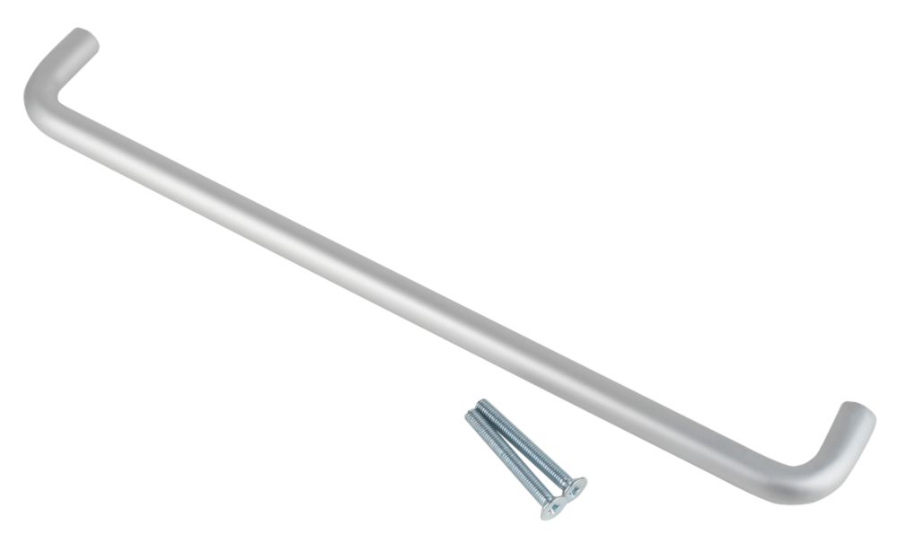 Smith & Locke Fire Rated D Pull Handle Satin Aluminium 19mm x 443mm ...