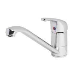 Swirl Erne Single Lever Mono Mixer Kitchen Tap Chrome - Screwfix