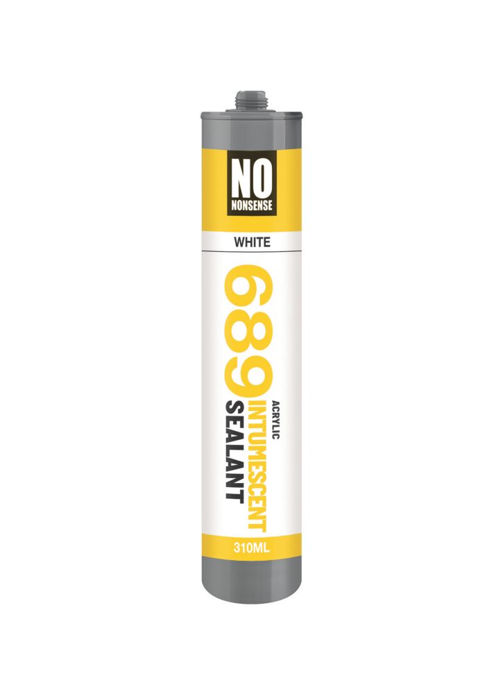 No Nonsense 689 Intumescent Sealant White 310ml - Screwfix