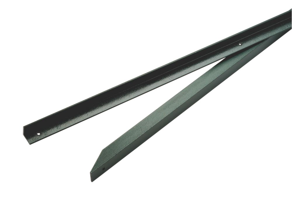 Apollo Angled Metal Fencing Posts 25mm x 25mm x 1.2m 2 Pack - Screwfix