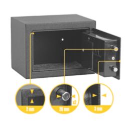 Smith & Locke Electronic Combination Safe 4.5Ltr - Screwfix