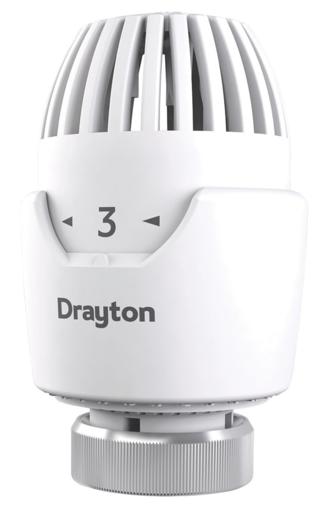 Drayton RT212 White Thermostatic Radiator Head - Screwfix