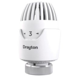 Drayton RT212 White Thermostatic Radiator Head - Screwfix