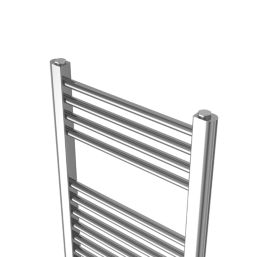Flomasta 700mm x 400mm 512BTU Chrome Flat Electric Towel Radiator ...
