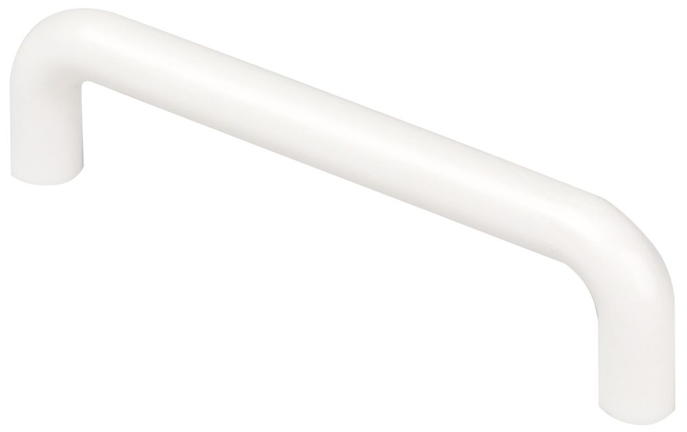 Essentials Decorative Cabinet Handles White 105mm 6 Pack - Screwfix