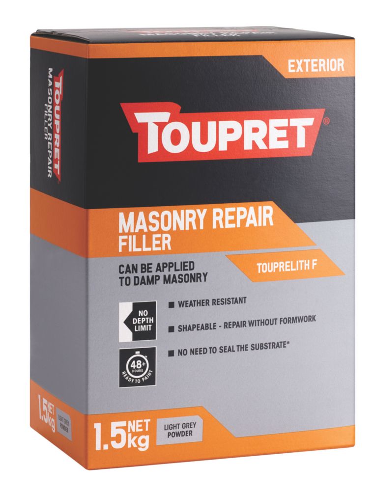 Toupret Masonry Repair Filler 1.5kg - Screwfix