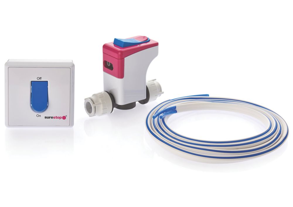 Surestop Plastic Remote Stop Cock 22mm - Screwfix