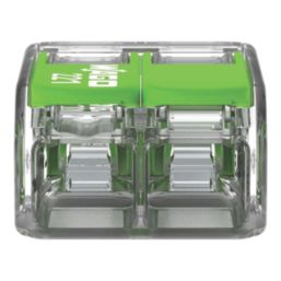 Wago 221-422 32A 2-Way Lever Connectors 100 Pack - Screwfix