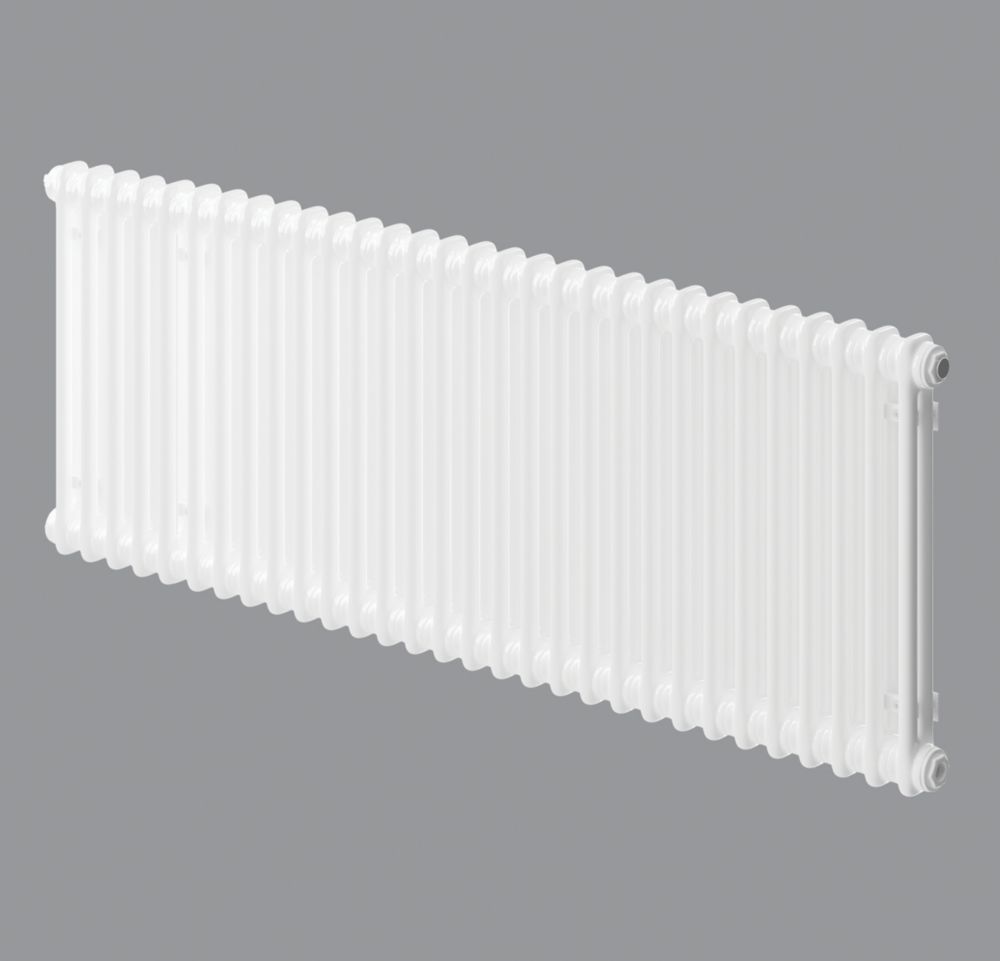 DeLonghi 600mm x 1406mm 4586BTU Traffic White Horizontal 2 Column ...
