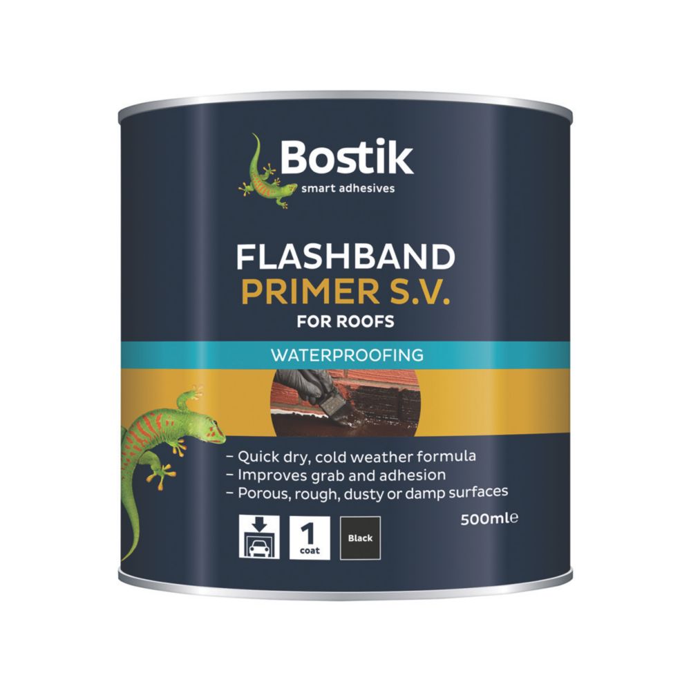 Bostik Flashband Primer Black 500ml - Screwfix