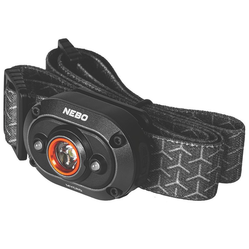 Nebo Mycro & Cap Light Rechargeable LED Headlamp Black Graphite 150lm ...