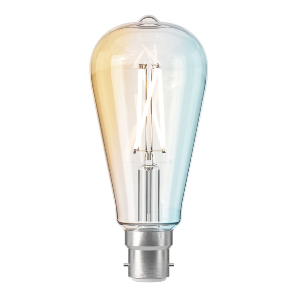 LAP B22 ST64 LED Virtual Filament Smart Light Bulb 5.9W 806lm - Screwfix